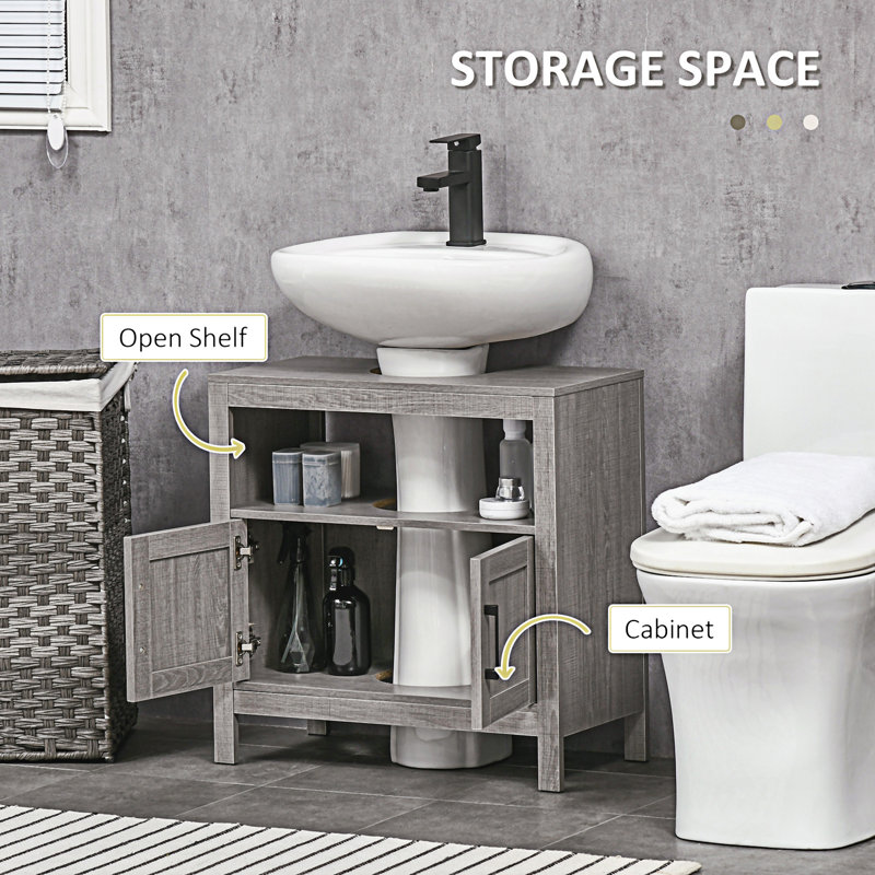 wendeway Kleankin Pedestal Sink Storage Cabinet Wayfair